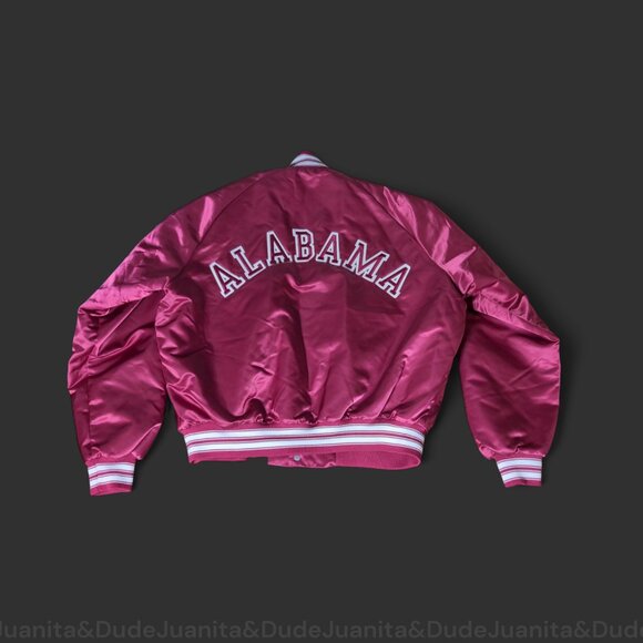 Unknown | Jackets & Coats | Vintage Chalk Line Satin Jacket University ...
